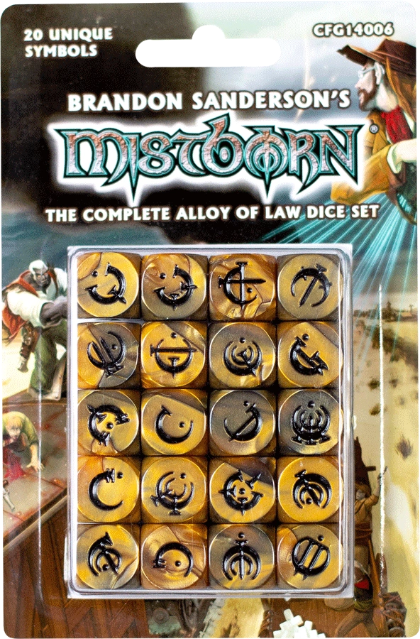 Mistborn Complete Alloy of Law Dice Set | RPG po angielsku \ M ...