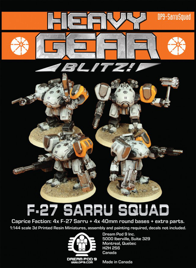 Heavy Gear Blitz! - Caprice F-27 Sarru Squad | Gry Bitewne / Figurki do ...