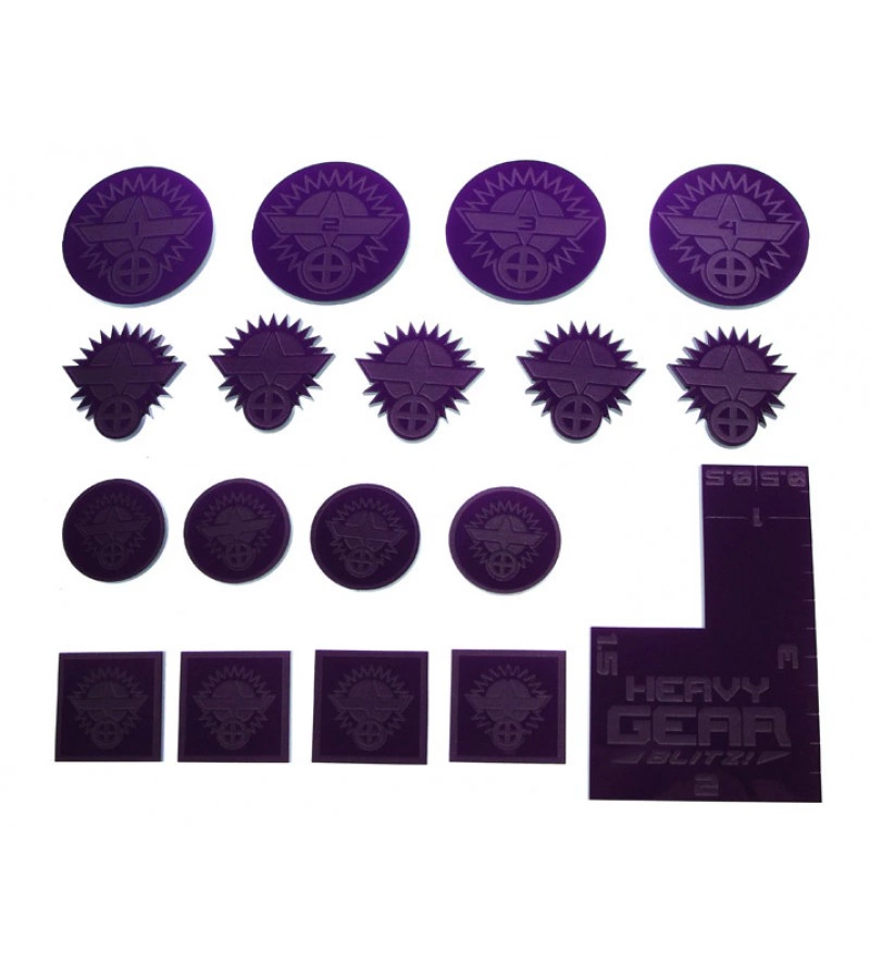Heavy Gear Blitz! - CEF Commander Tokens Pack | Gry Bitewne / Figurki ...