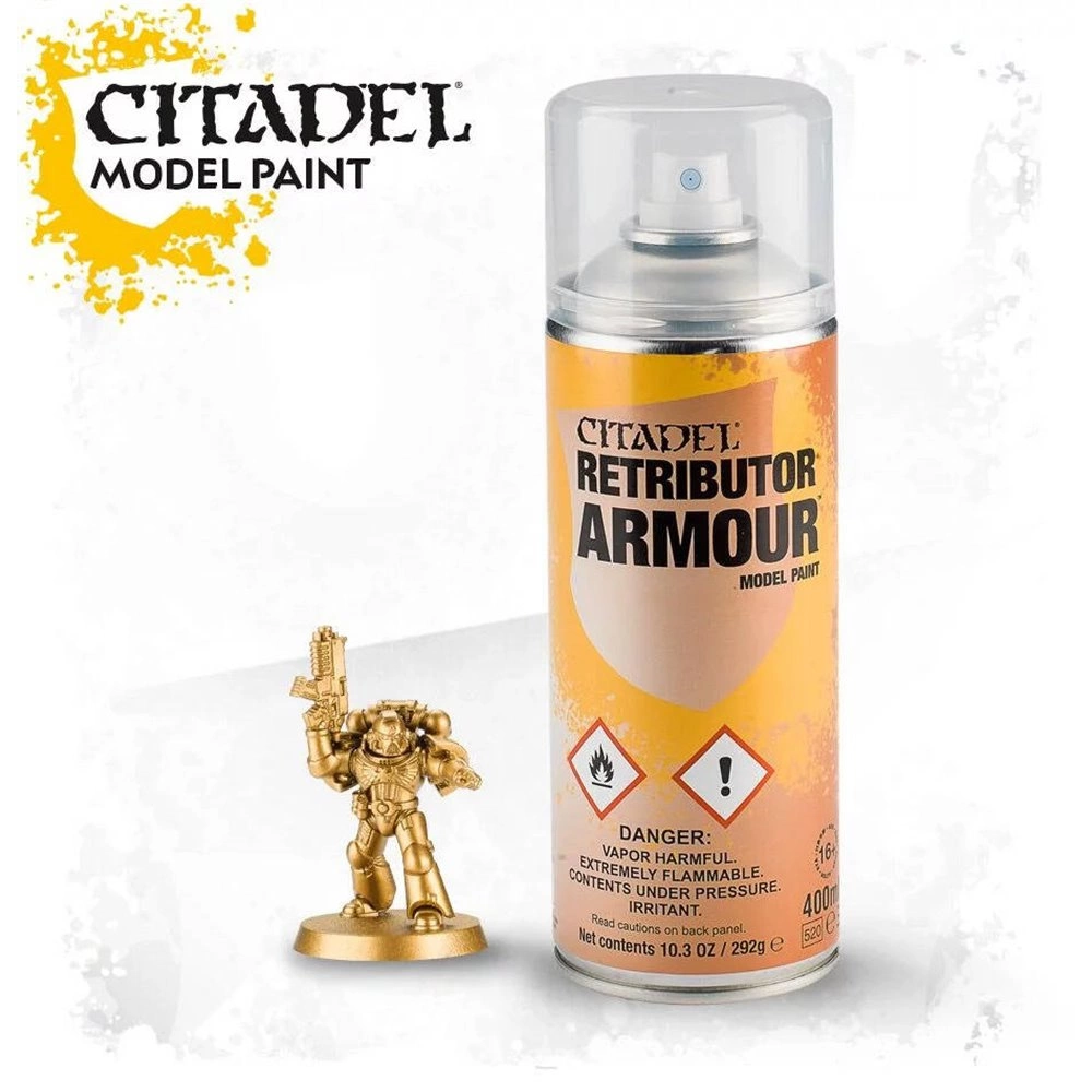 Citadel Colour Spray: Retributor Armour | Games Workshop \ Farby, kleje ...