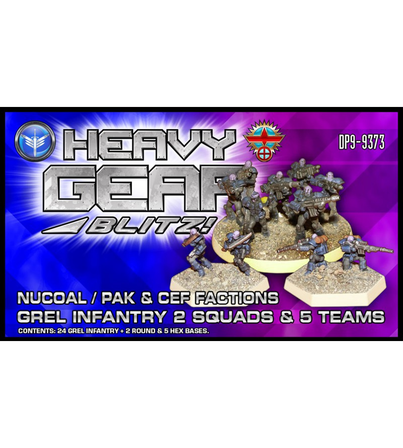 Heavy Gear Blitz! - CEF GREL Infantry 2 Squads And 5 Teams Pack | Gry ...